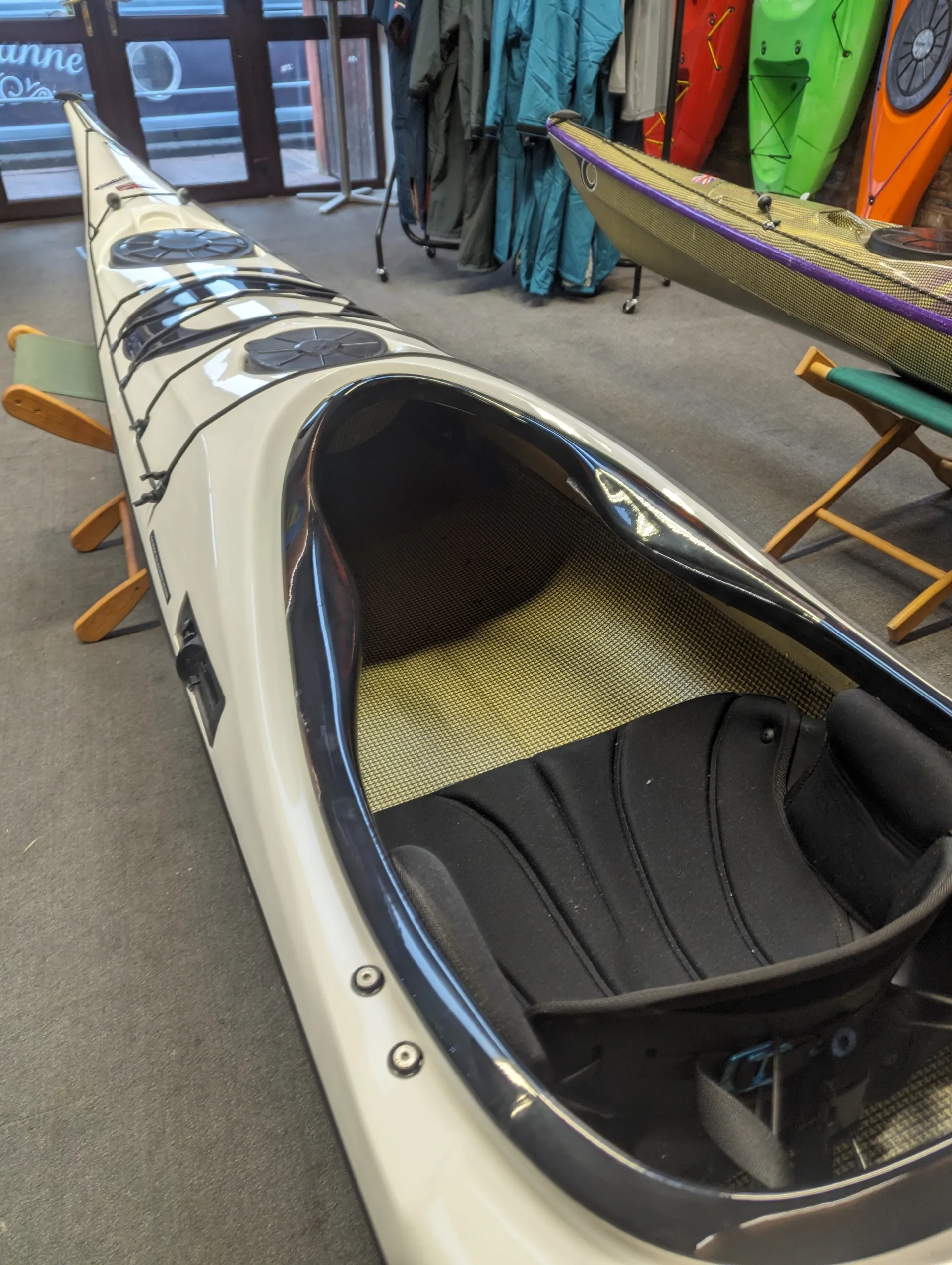 P and H Cetus HV Expedition Sea Kayak in Kevlar Carbon Infusion