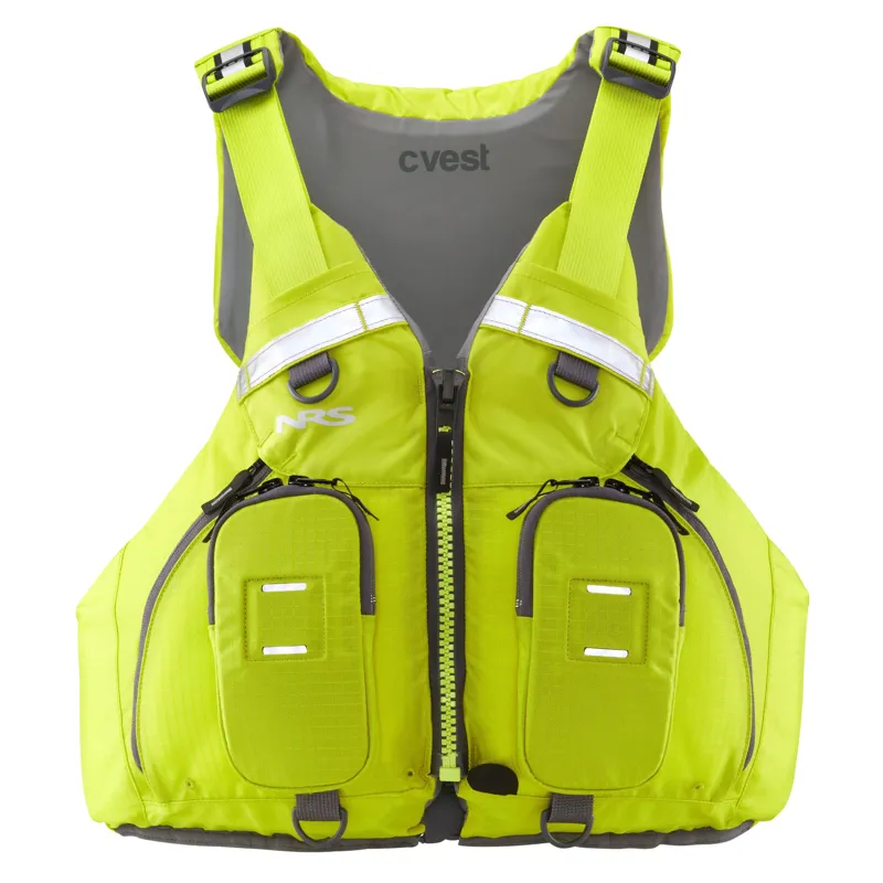 NRS cVest 70N Sea Kayaking Touring Buoyancy Aid 4 Pockets in Lime