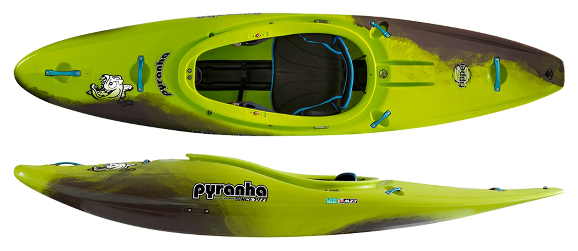 2022 Pyranha Ripper Half Slice River Runner - Smoking Gecko