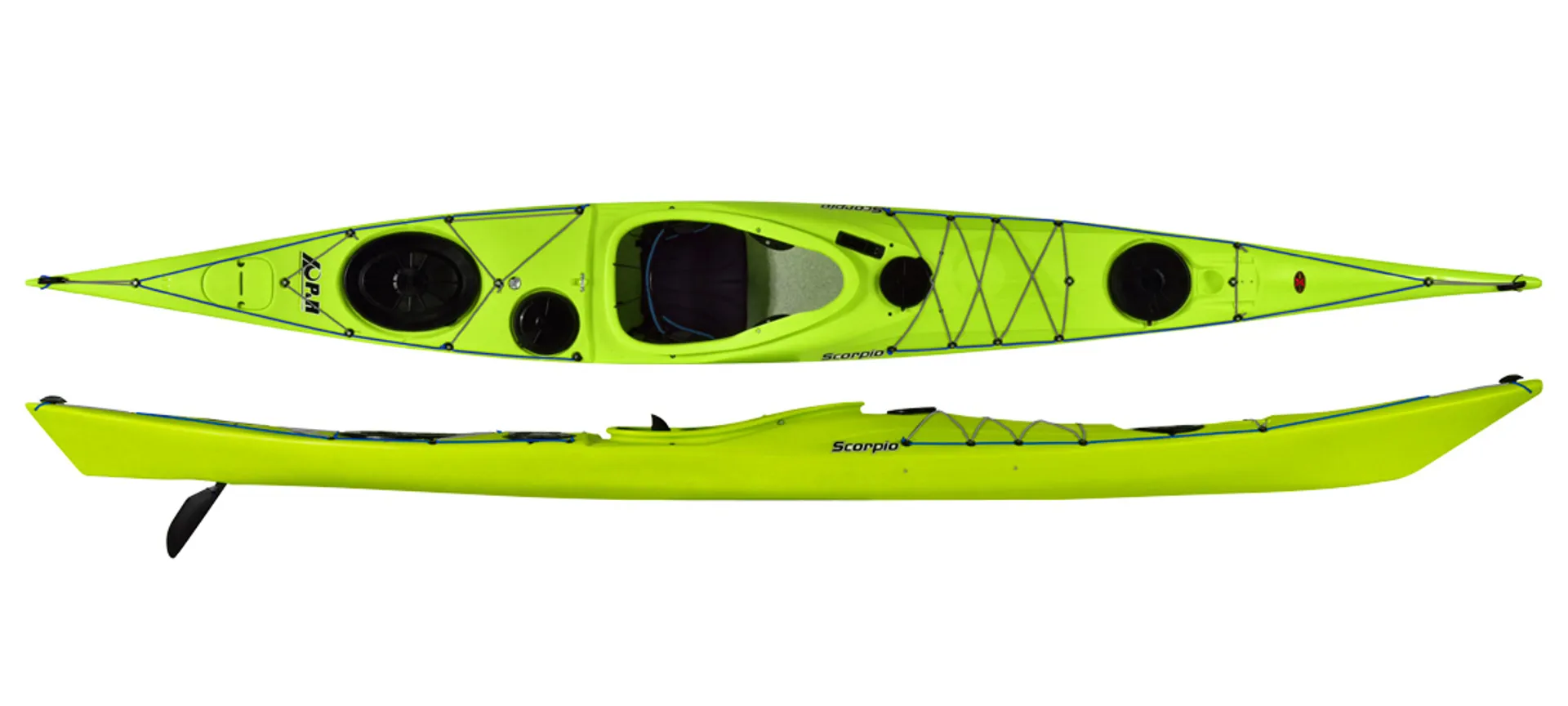 P and H Scorpio 3 Layer Expedition Sea Kayak in Lizard Green